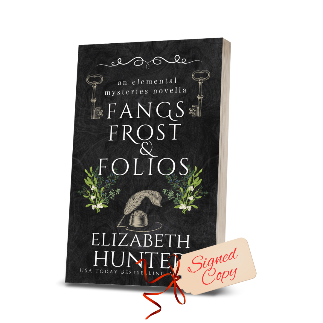 Fangs, Frost, and Folios (Elemental Mysteries/World Book 13) Signed Pa ...